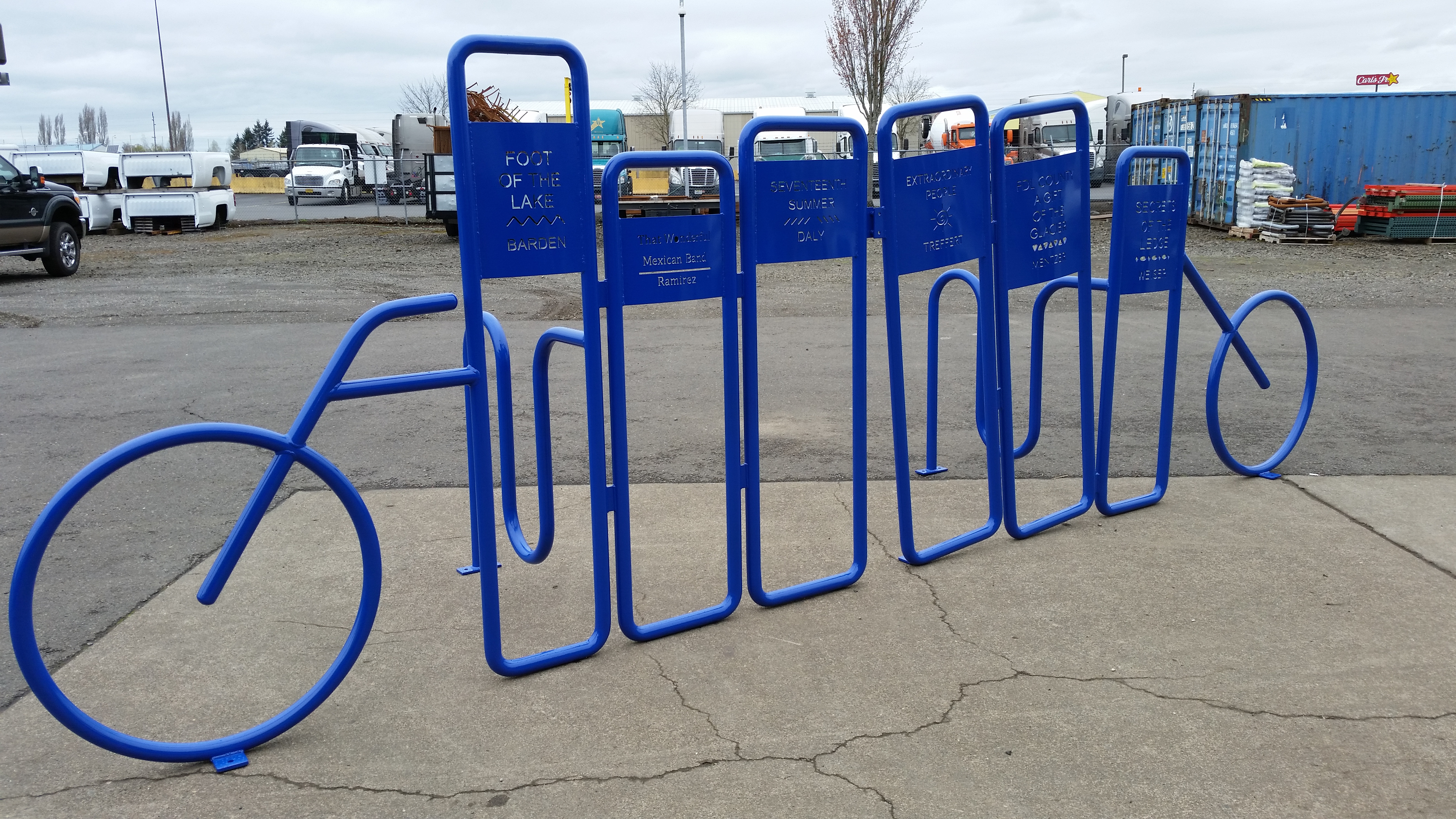 Book-themed bike rack memorializes Ramirez’s memoir | Allied Authors